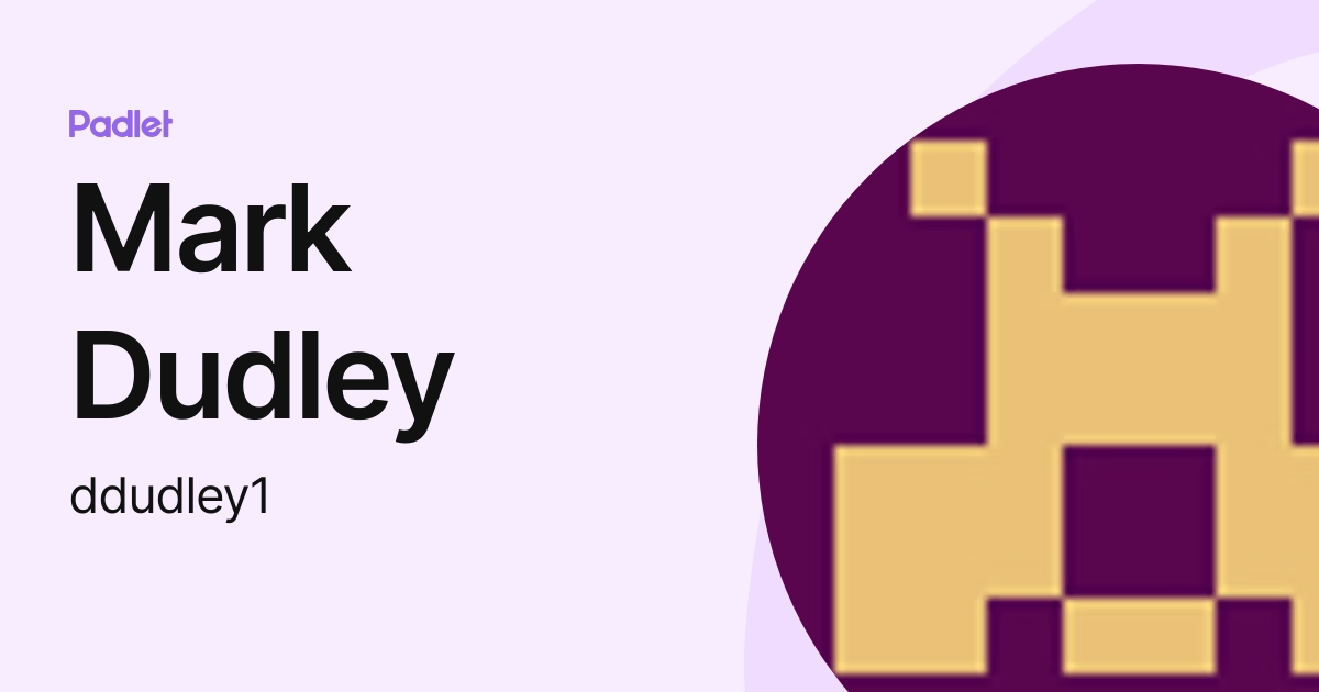 Mark Dudley (ddudley1) profile | Padlet