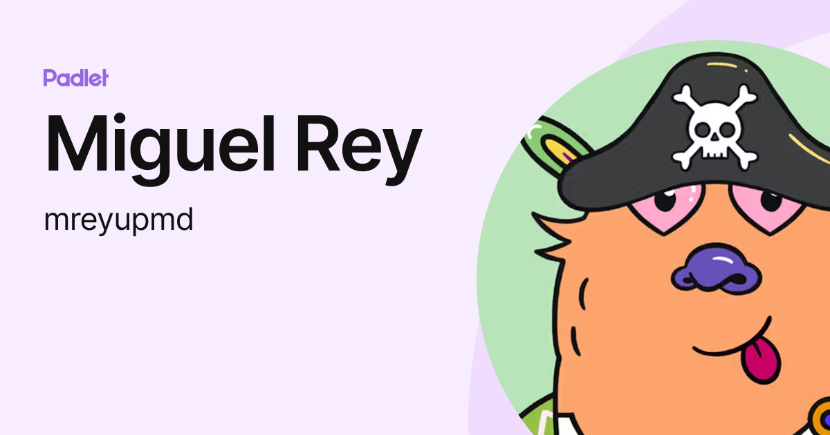 Miguel Rey (mreyupmd) profile | Padlet