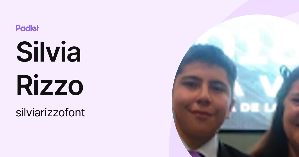Silvia Rizzo (silviarizzofont) profile | Padlet