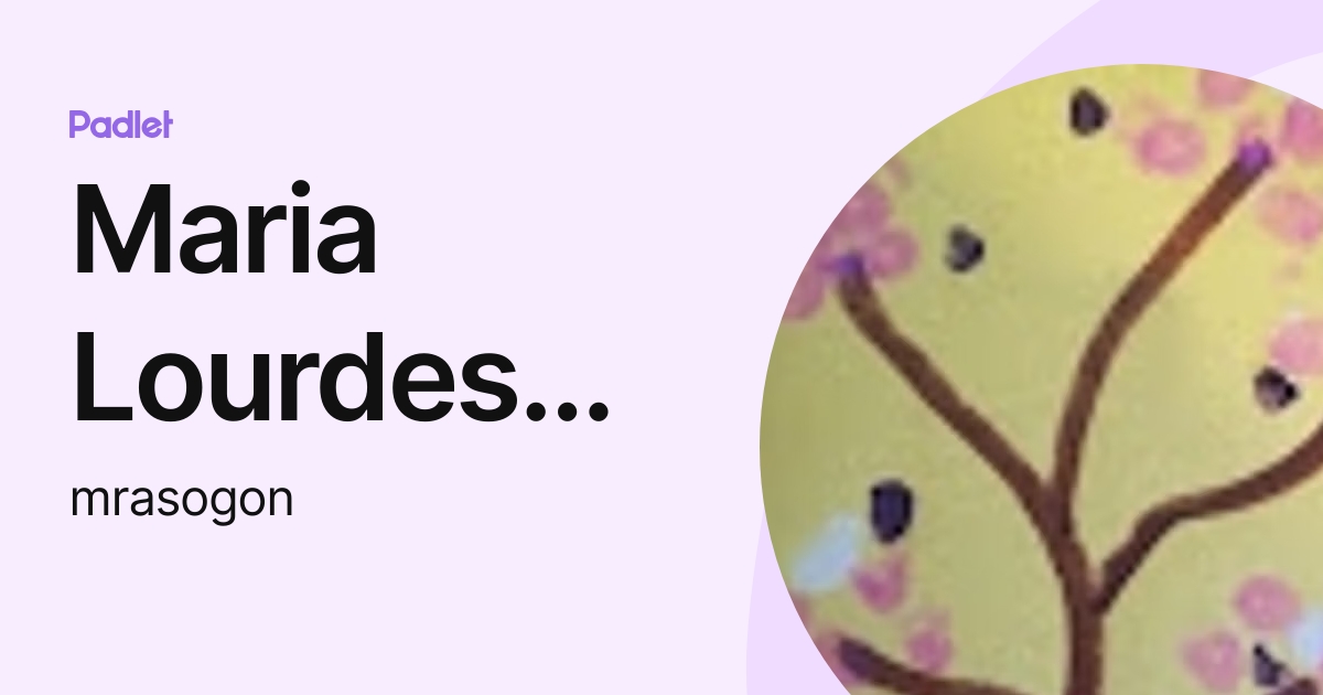 Maria Lourdes Raso Gonzalez (mrasogon) profile | Padlet