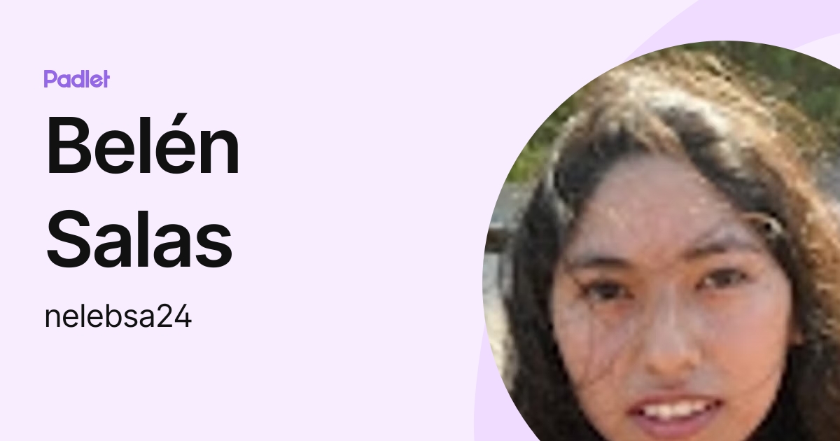 Belén Salas (nelebsa24) profile | Padlet