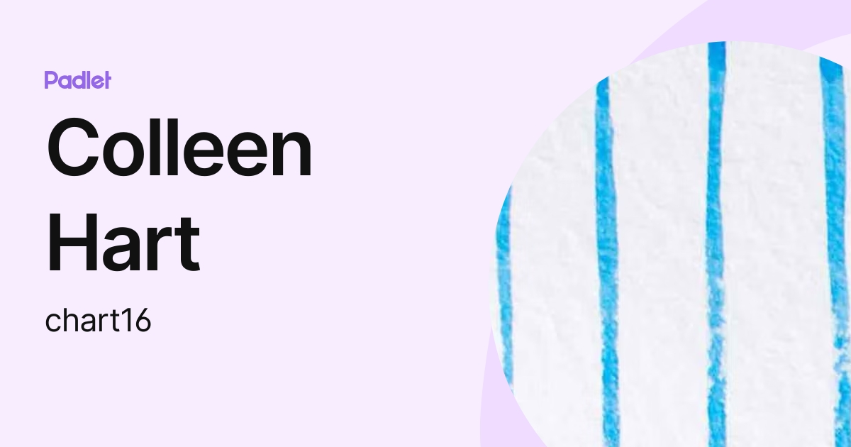 Colleen Hart (chart16) profile | Padlet