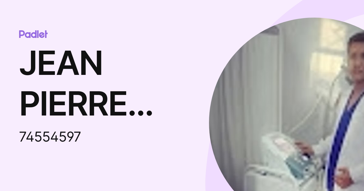 JEAN PIERRE MEZA ROSALES (74554597) profile | Padlet