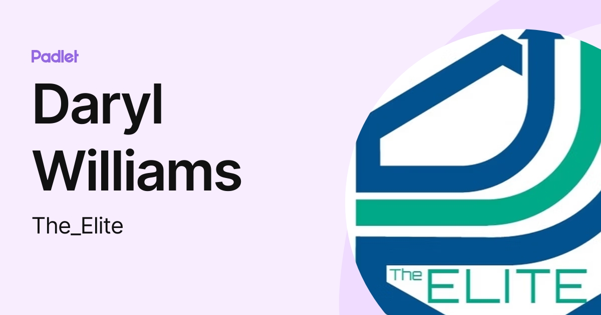 Daryl Williams (The_Elite) profile | Padlet