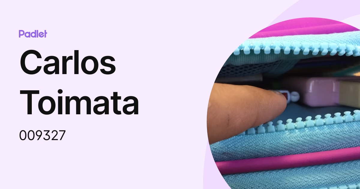 Carlos Toimata (009327) profile | Padlet