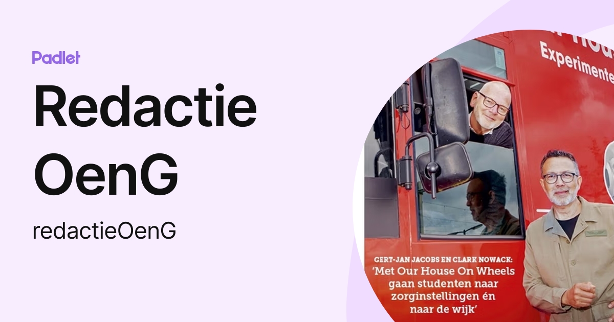 Redactie OenG (redactieOenG) profile | Padlet