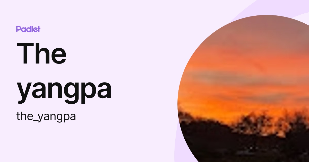 The yangpa (the_yangpa) profile | Padlet