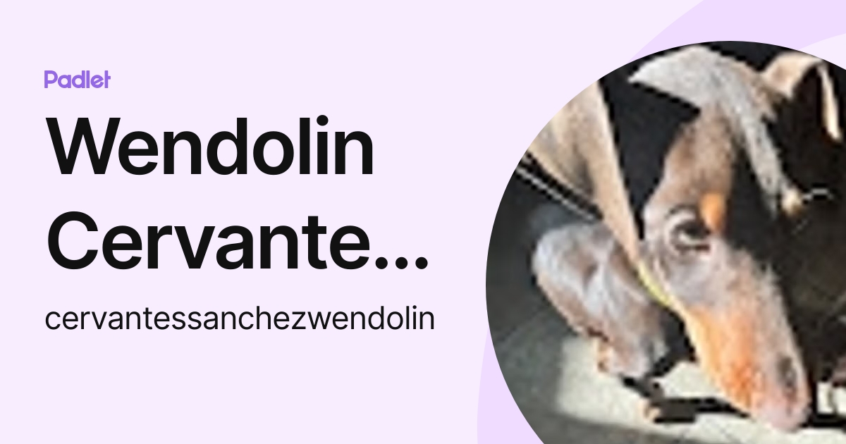 Wendolin Cervantes Sanchez (cervantessanchezwendolin) profile | Padlet
