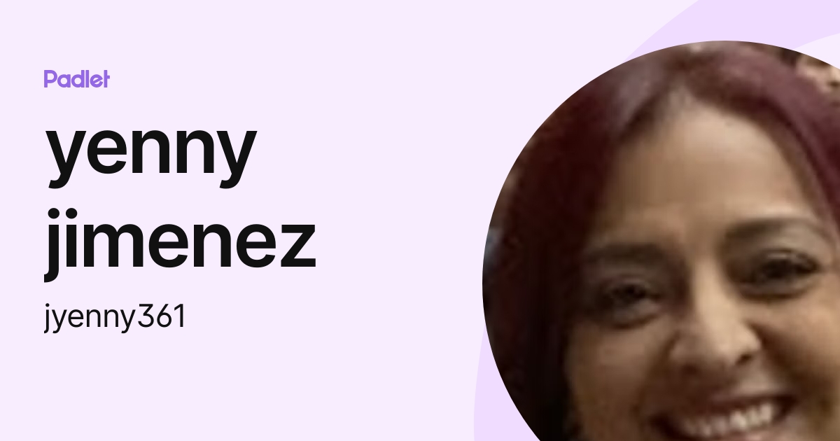 yenny jimenez (jyenny361) perfil | Padlet