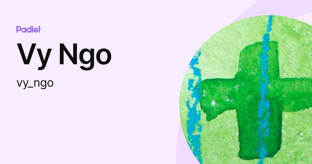 Vy Ngo (vy_ngo) profile | Padlet