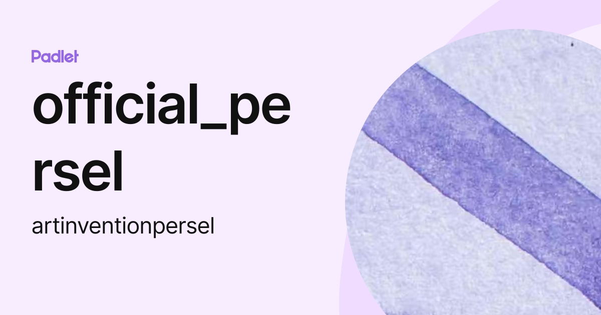 official_persel (artinventionpersel) profile | Padlet