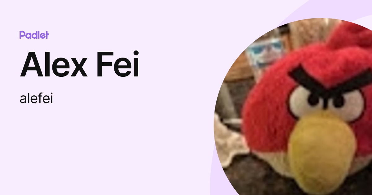 Alex Fei (alefei) profile | Padlet