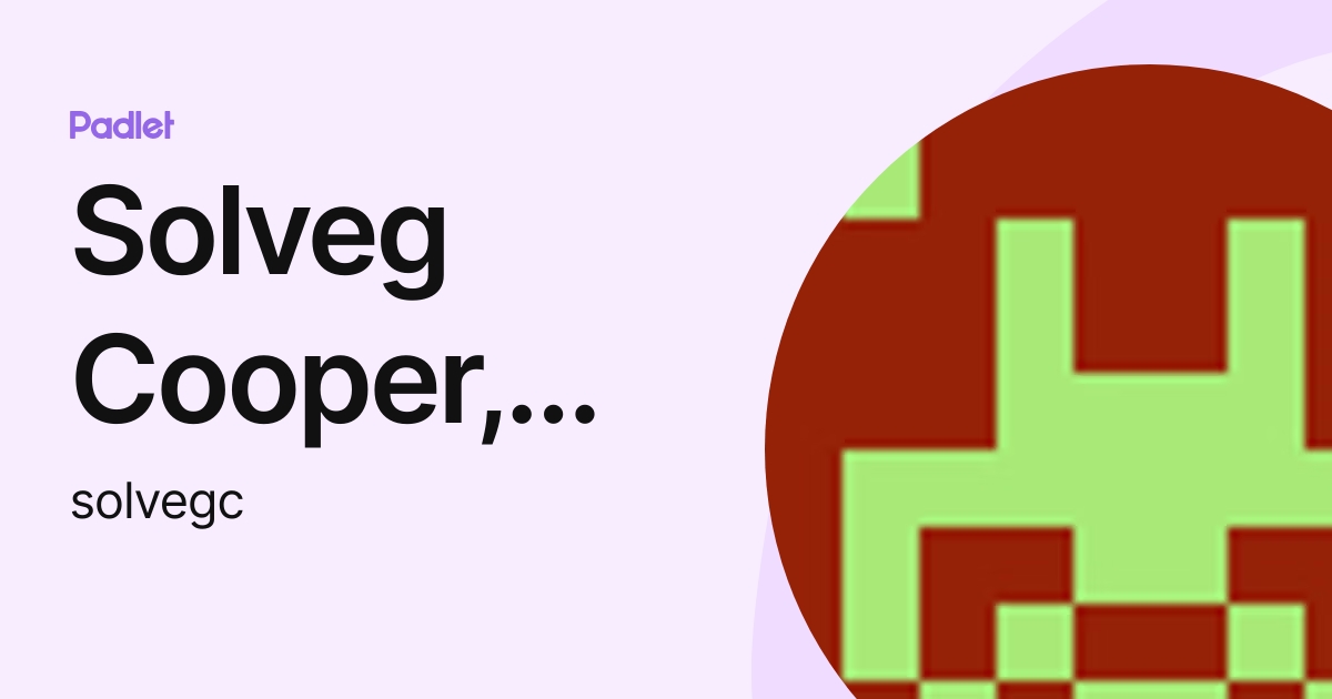 Solveg Cooper, CPA (solvegc) profile | Padlet