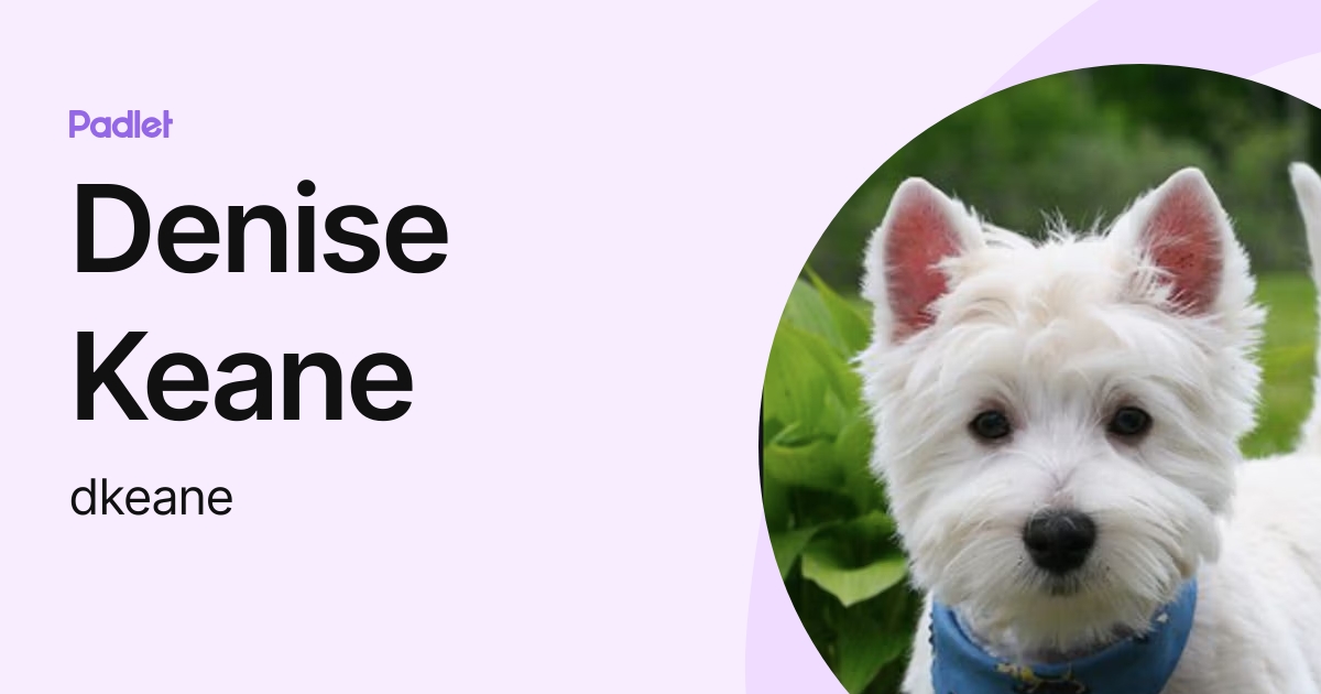 Denise Keane (dkeane) profile | Padlet