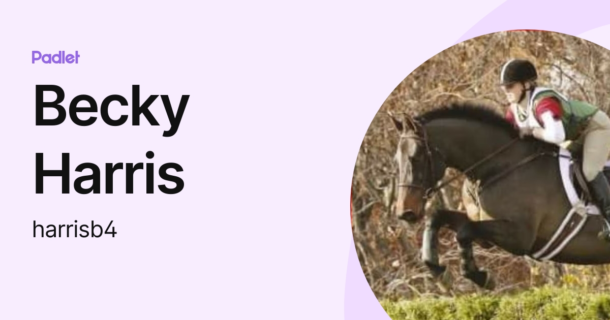 Becky Harris (harrisb4) profile | Padlet