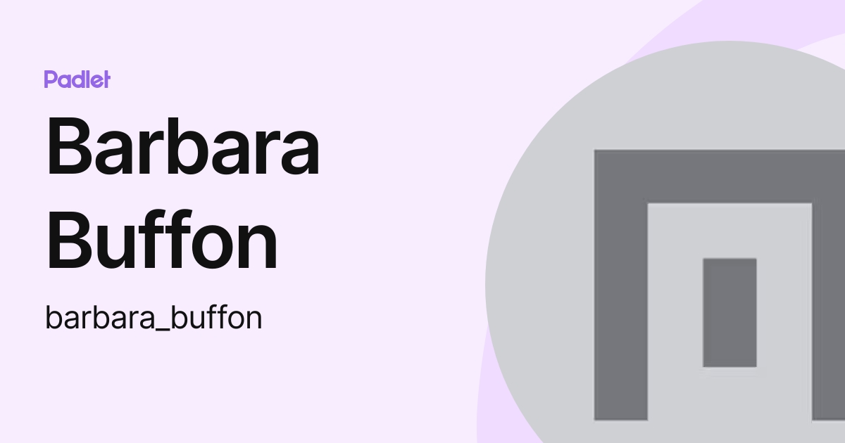 Barbara Buffon (barbara_buffon) profile | Padlet