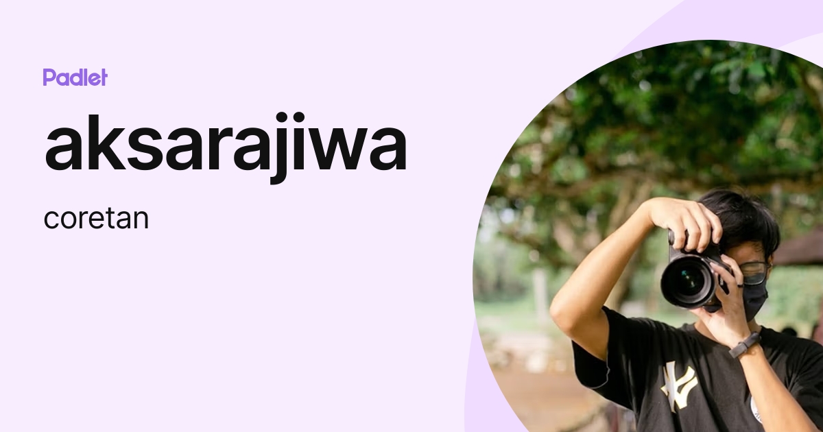 Aksarajiwa Coretan Profile Padlet
