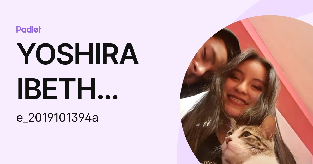 YOSHIRA IBETH CONTRERAS MENDOZA (e_2019101394a) perfil | Padlet