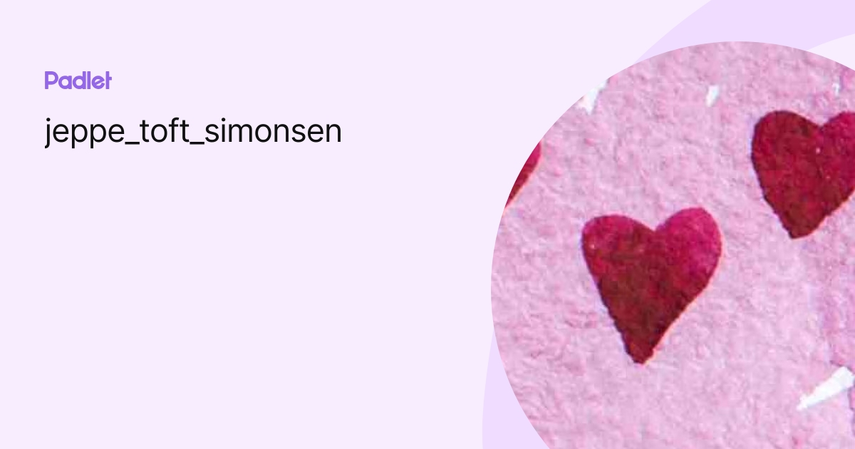 jeppe_toft_simonsen profile | Padlet