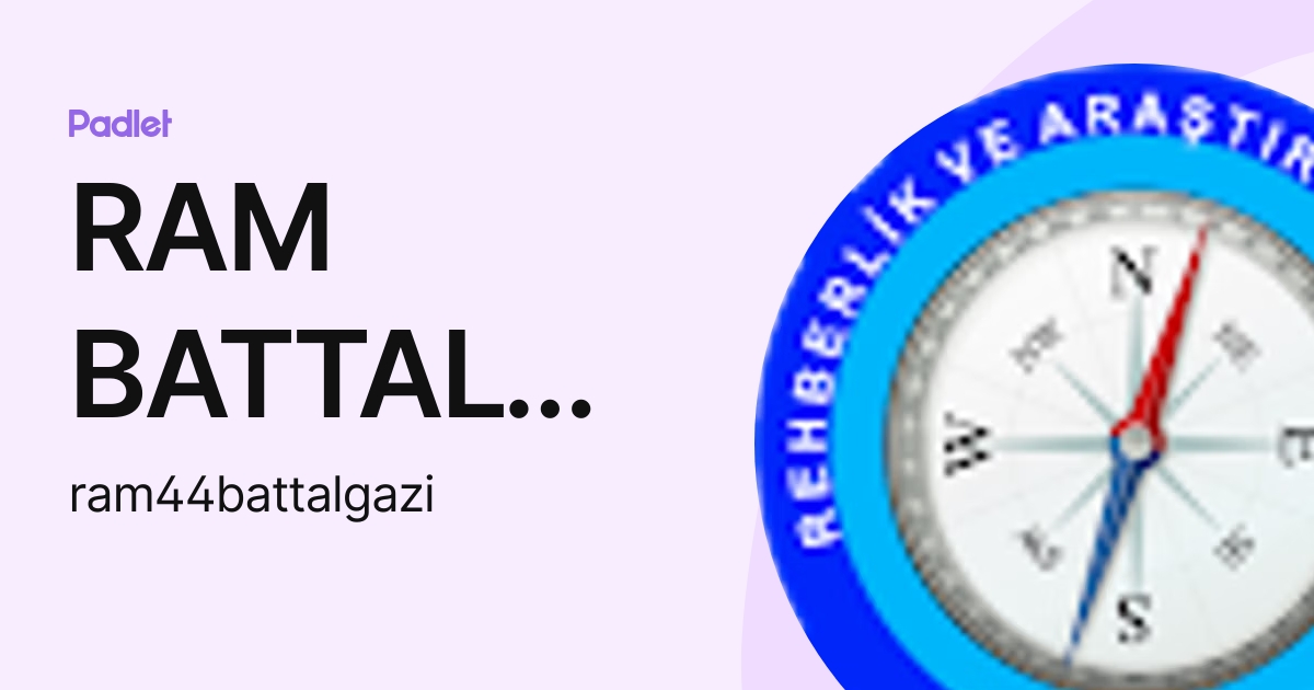 RAM BATTALGAZİ (ram44battalgazi) profile | Padlet
