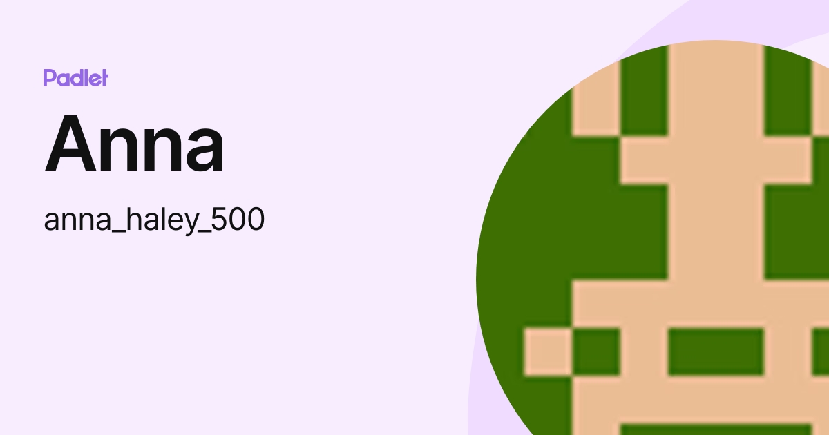Anna (anna_haley_500) profile | Padlet