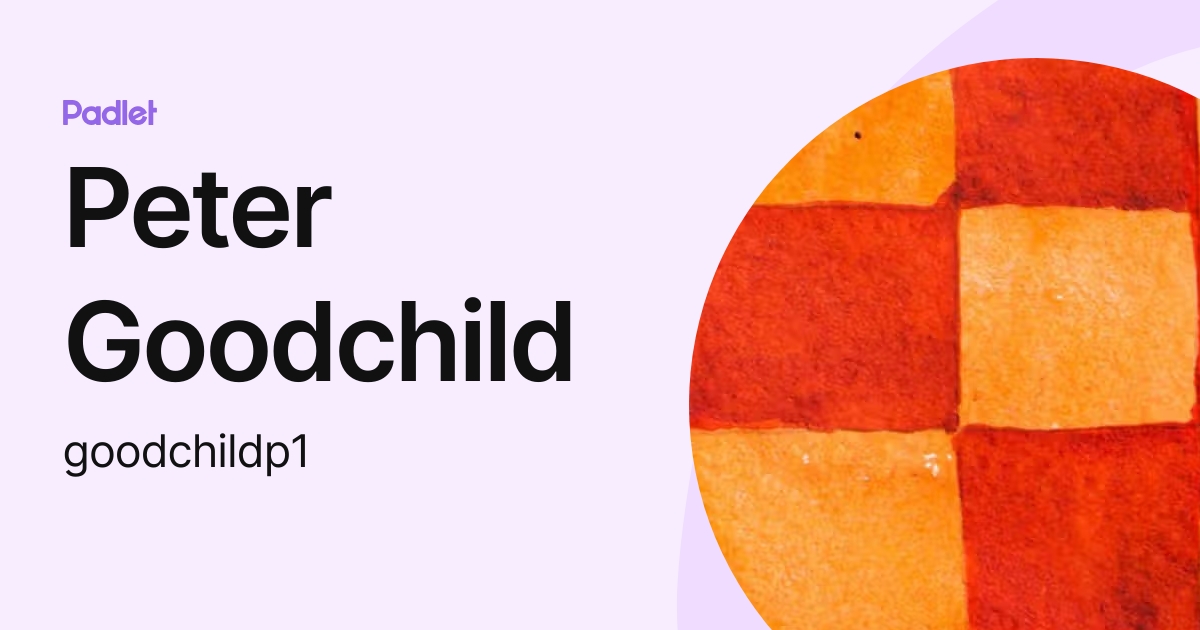Peter Goodchild (goodchildp1) profile | Padlet