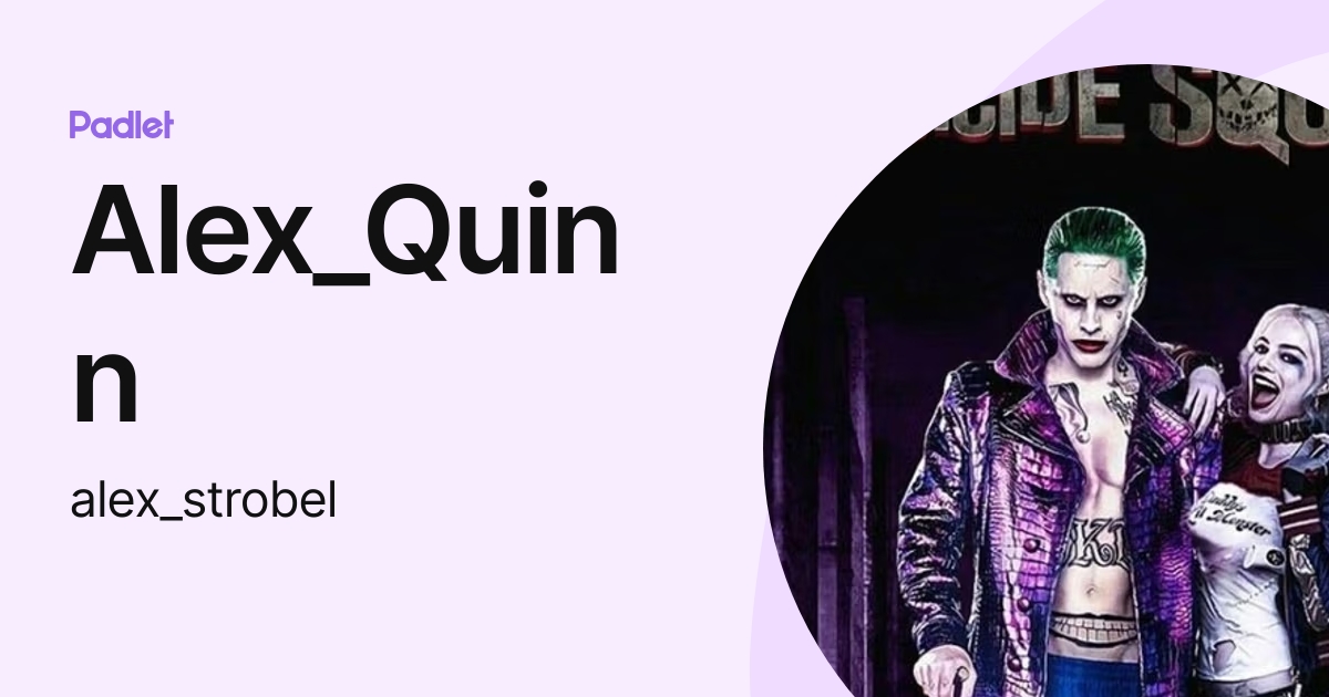 Alex_Quinn (alex_strobel) profile | Padlet