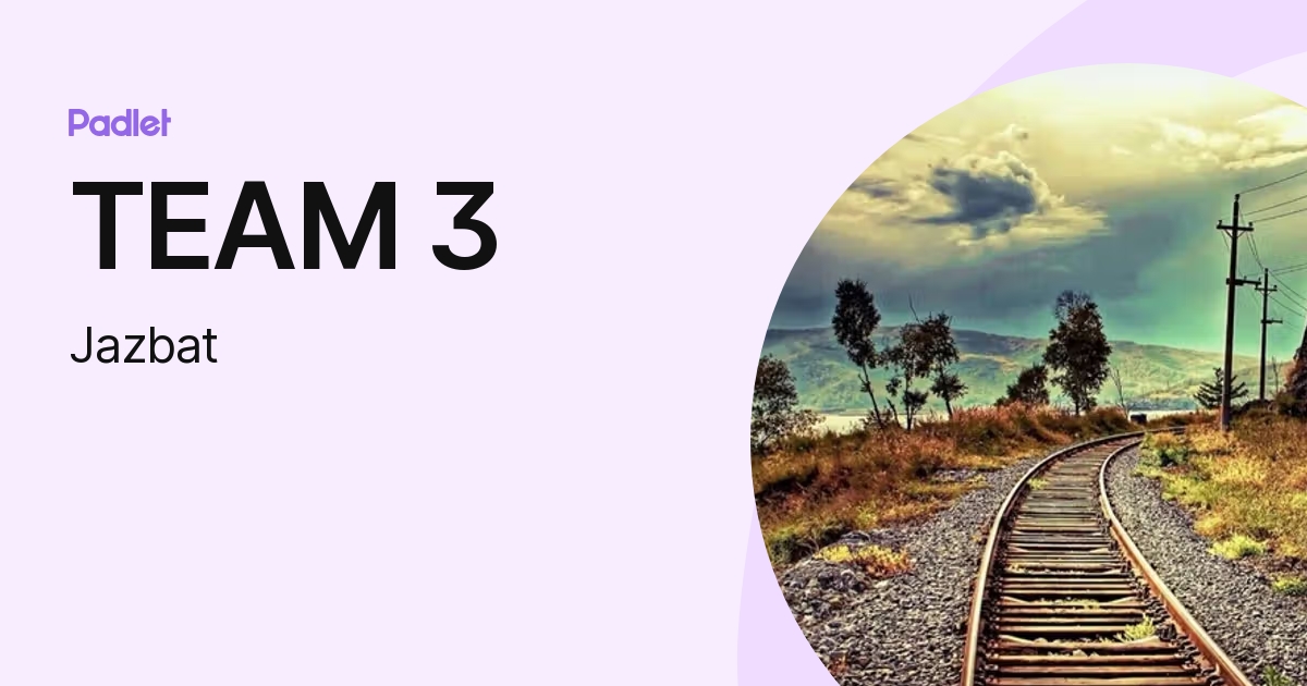 TEAM 3 (Jazbat) profile | Padlet