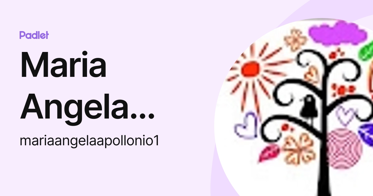 Maria Angela APOLLONIO (mariaangelaapollonio1) profile | Padlet