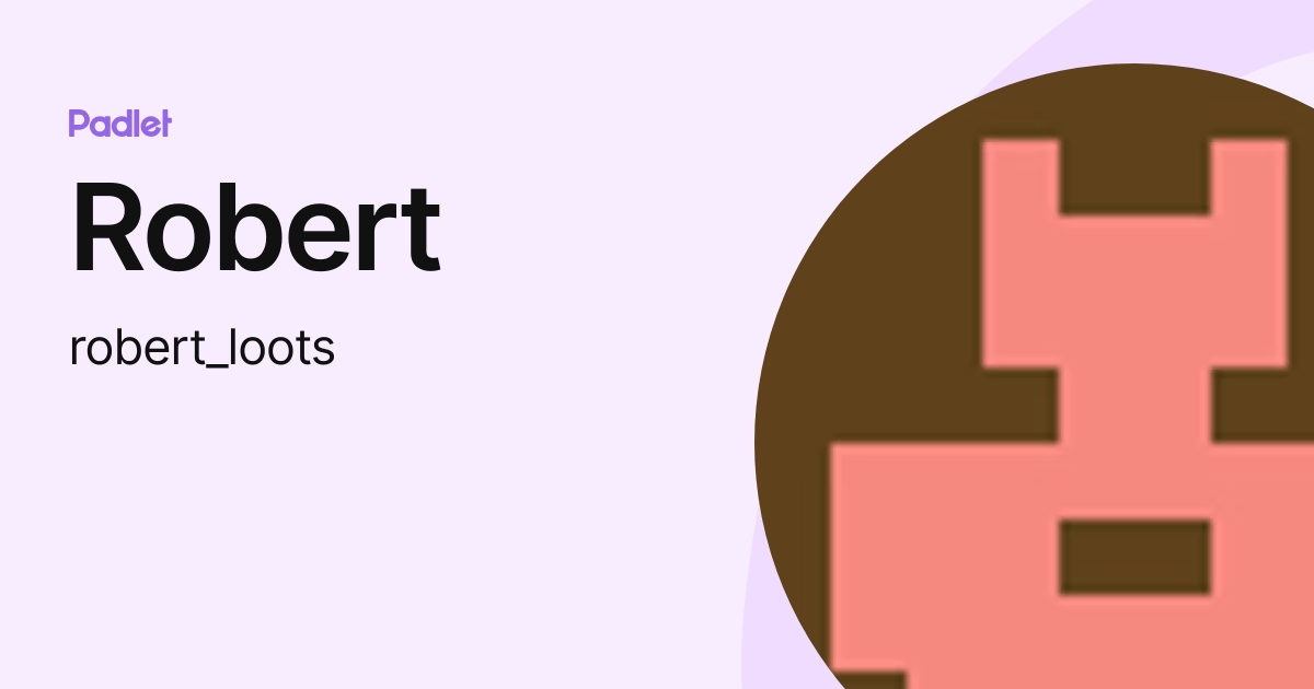 Robert (robert_loots) profile | Padlet