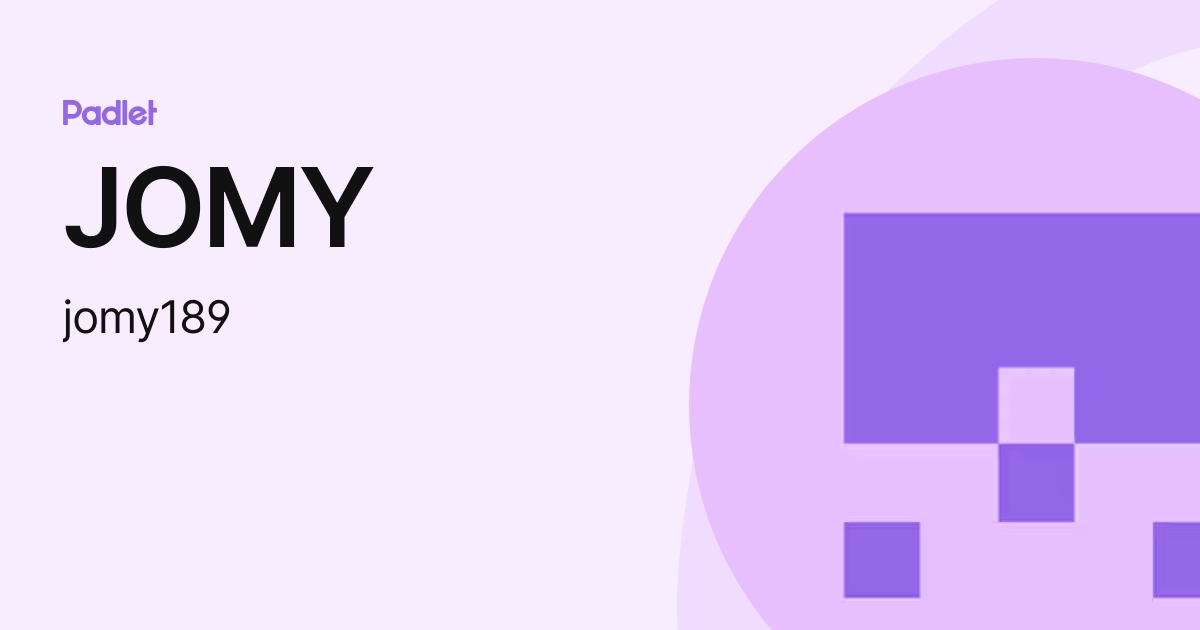 JOMY (jomy189) profile | Padlet