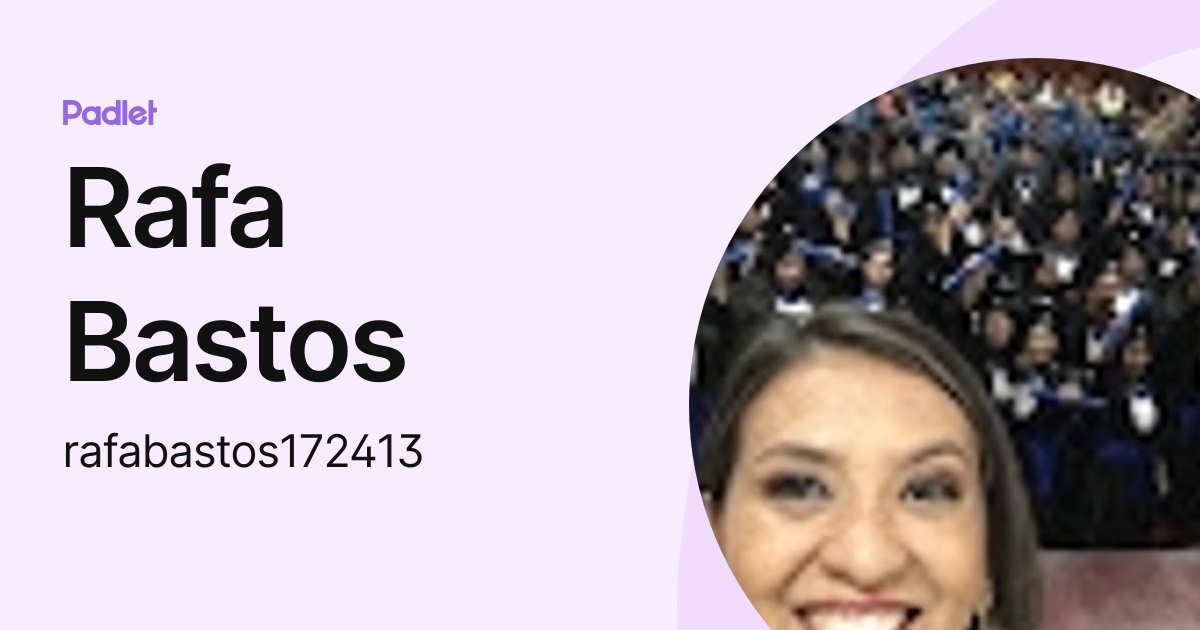 Rafa Bastos (rafabastos172413) profile | Padlet