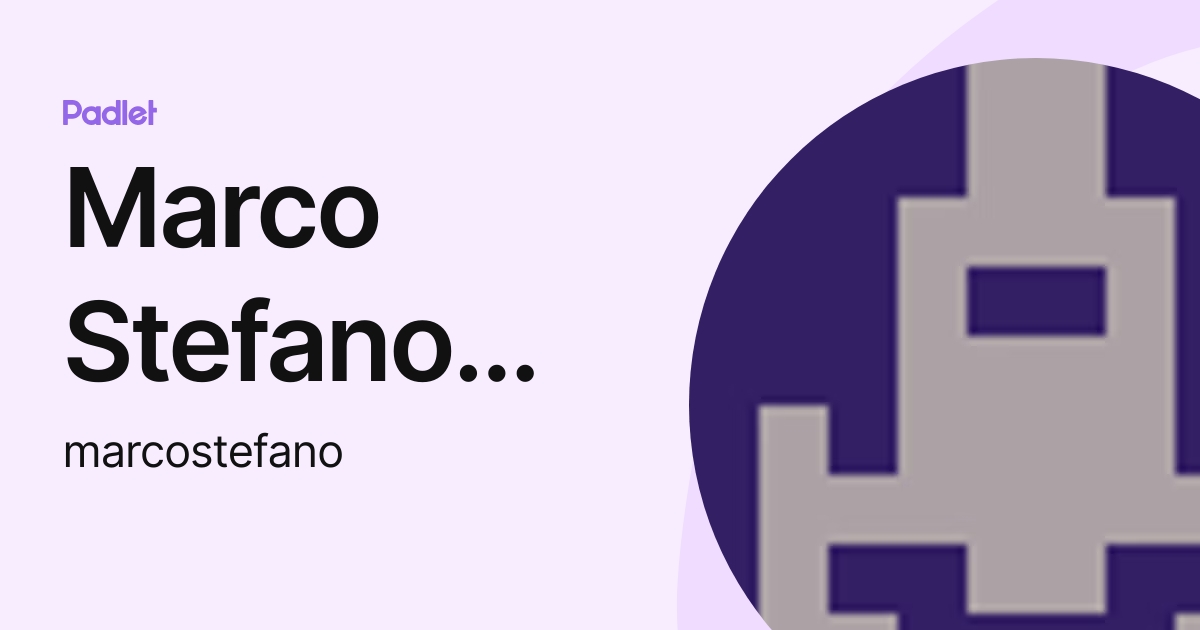 Marco Stefano MUSUMECI (marcostefano) profile | Padlet