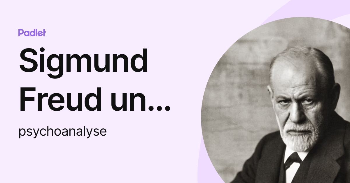 Sigmund Freud und seine Psychoanalyse (psychoanalyse) profile | Padlet