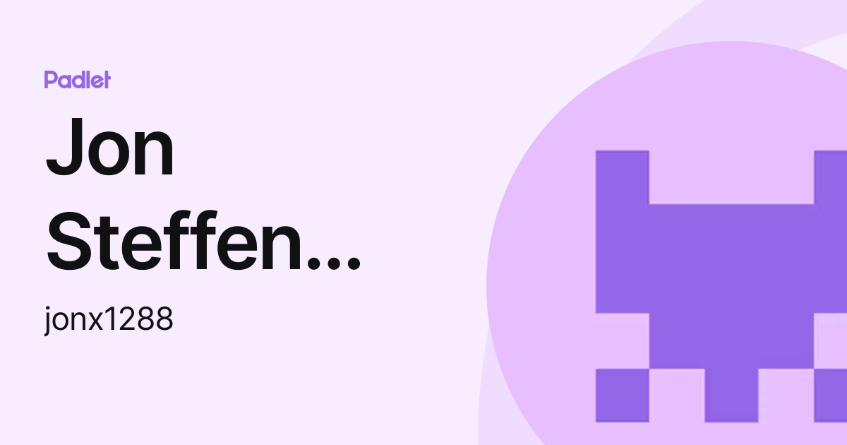 Jon Steffen Larsen 7B Arden Skole (jonx1288) profile | Padlet