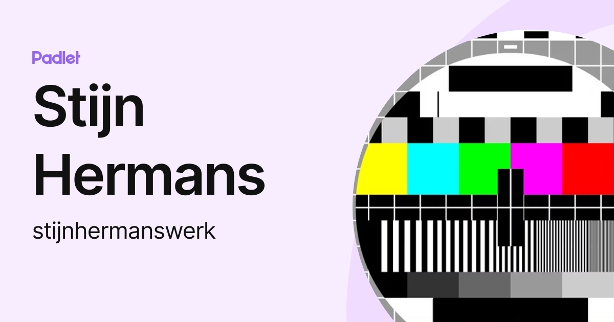 Stijn Hermans (stijnhermanswerk) profile | Padlet