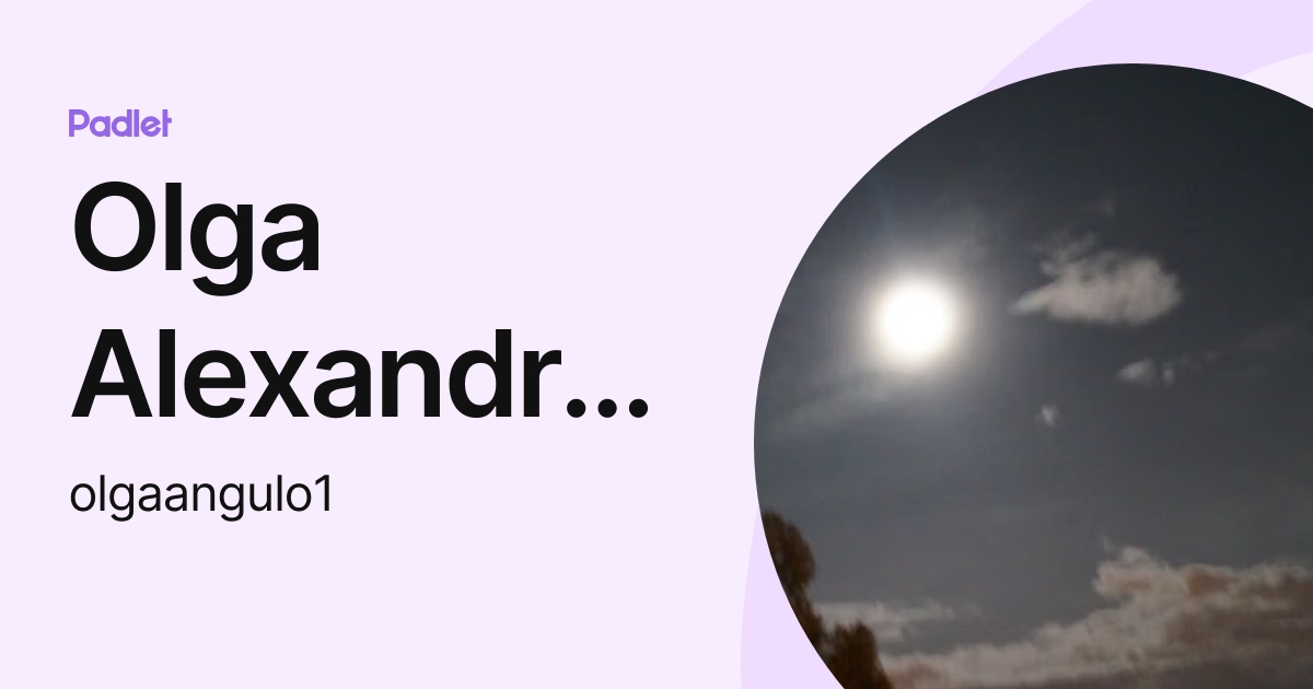 Olga Alexandra Angulo (olgaangulo1) profile | Padlet