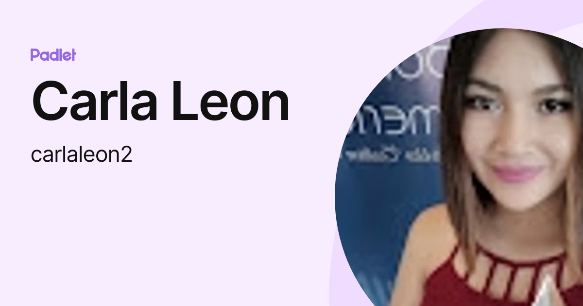 Carla Leon (carlaleon2) profile | Padlet