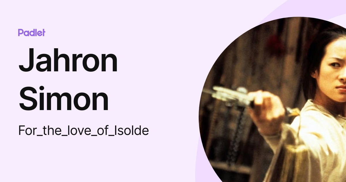 Jahron Simon (For_the_love_of_Isolde) profile | Padlet
