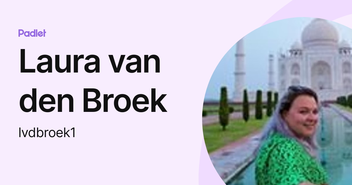 Laura van den Broek (lvdbroek1) profile | Padlet