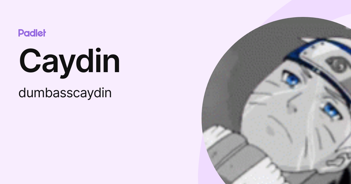 Caydin (dumbasscaydin) profile | Padlet