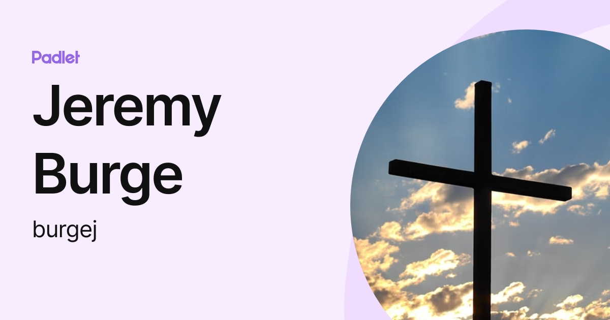 Jeremy Burge (burgej) profile | Padlet