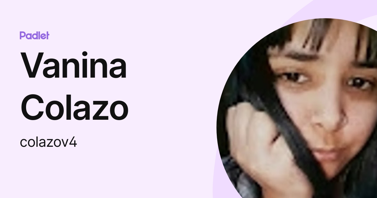 Vanina Colazo (colazov4) profile | Padlet