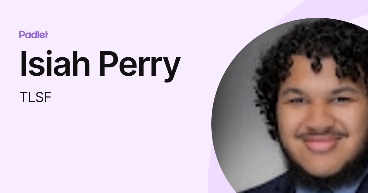 Isiah Perry (BSOC) profile | Padlet
