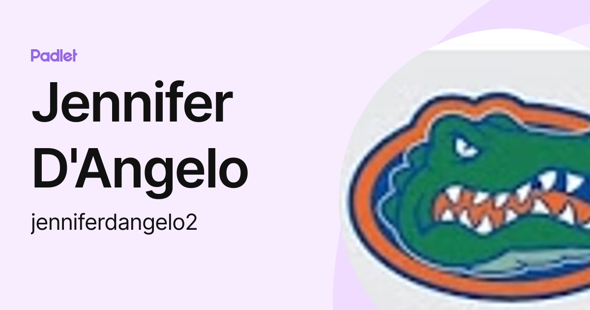 Jennifer D'Angelo (jenniferdangelo2) profile | Padlet