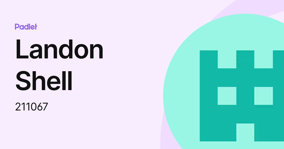 Landon Shell (211067) profile | Padlet