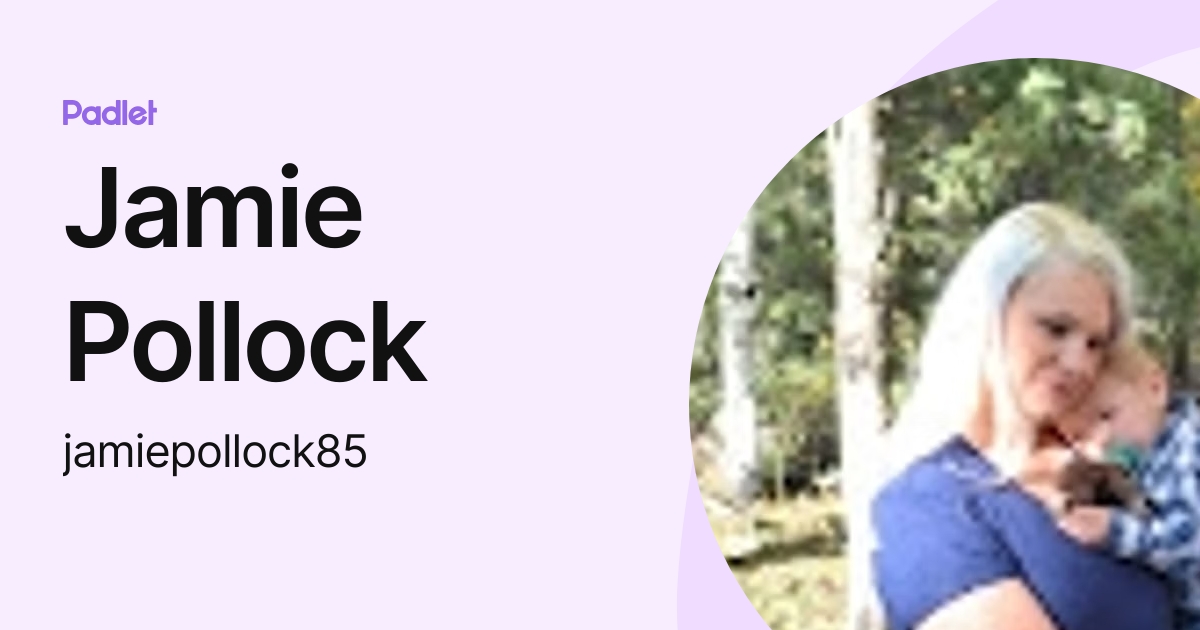 Jamie Pollock (jamiepollock85) profile | Padlet