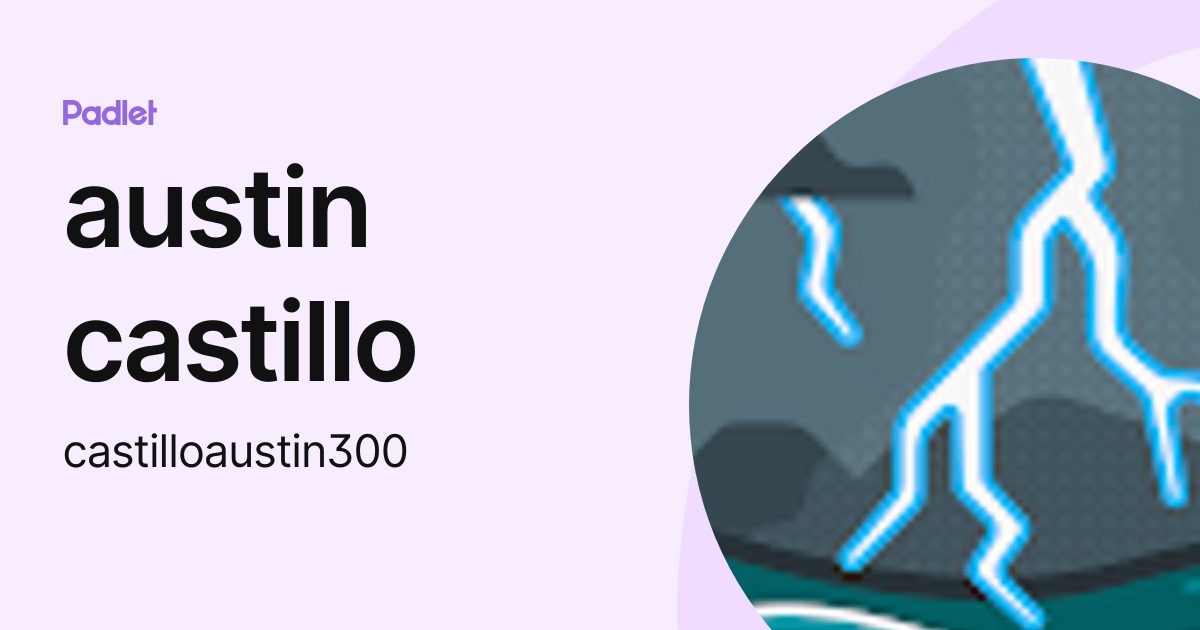austin castillo (castilloaustin300) profile | Padlet
