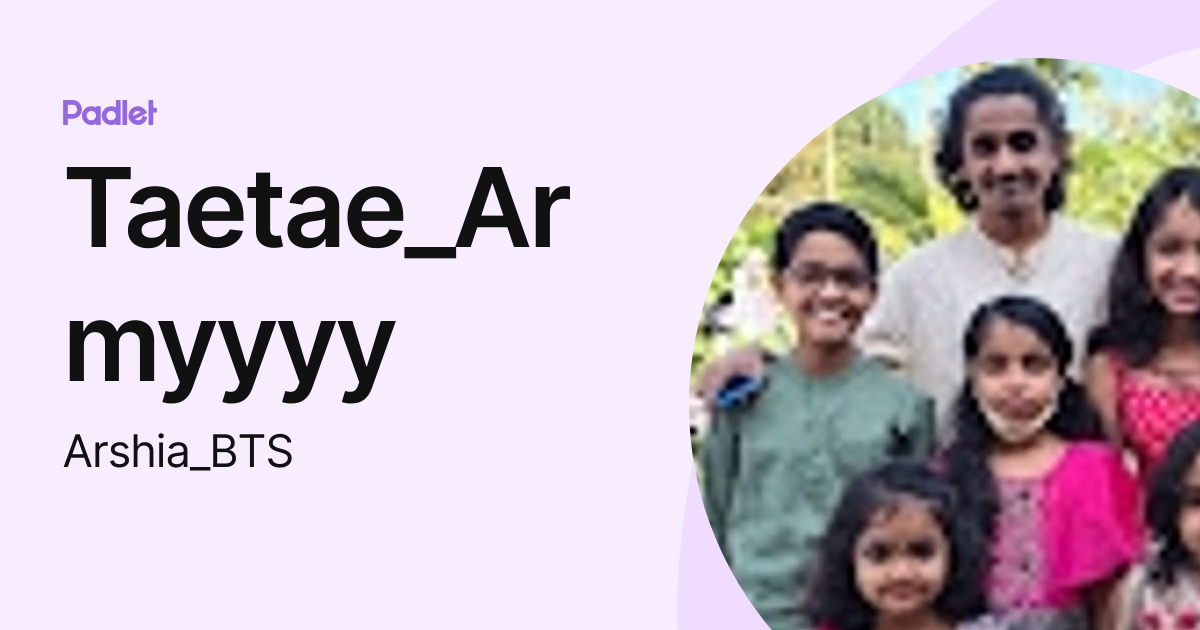 Taetae_Armyyyy (Arshia_BTS) profile | Padlet