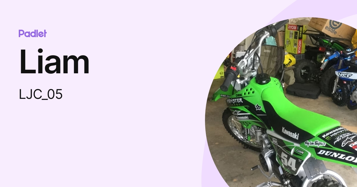 Liam (LJC_05) profile | Padlet